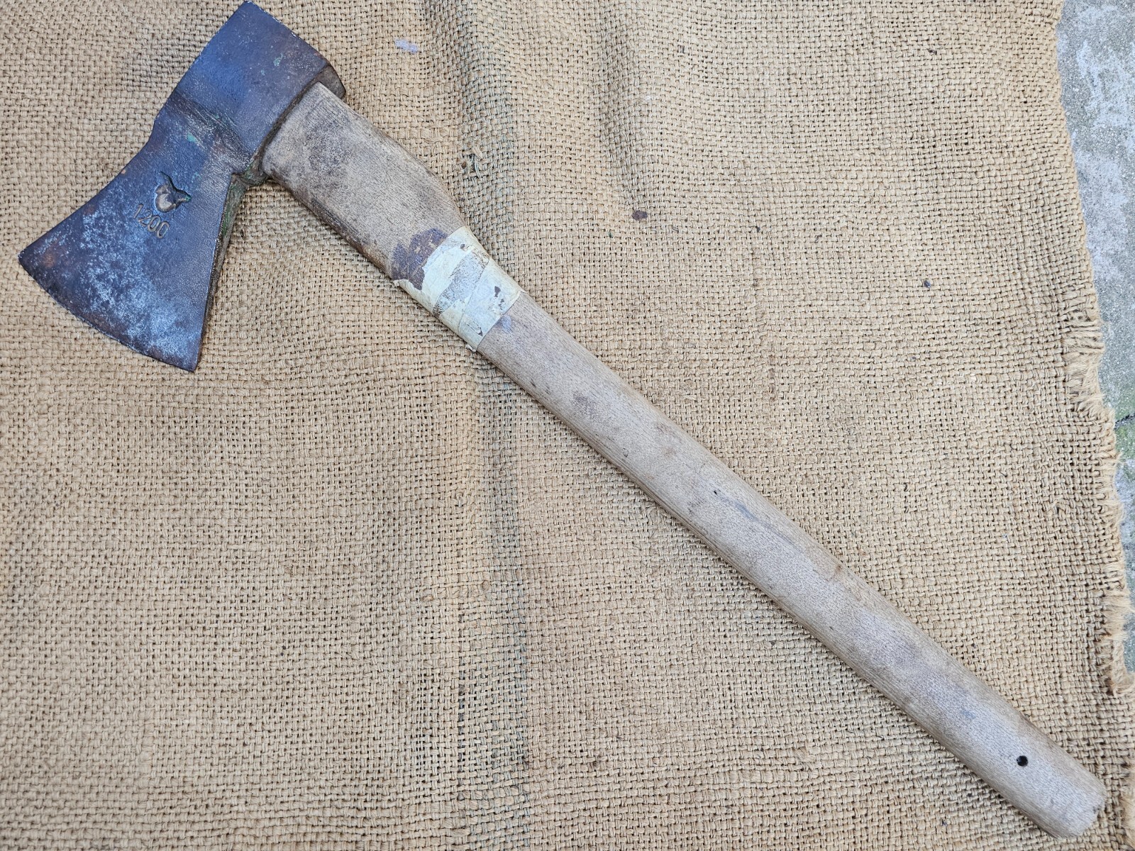 "ADLER" VINTAGE ANTIQUE GERMAN AXE CAMPING HATCHET BUSHCRAFT LOGGING ...