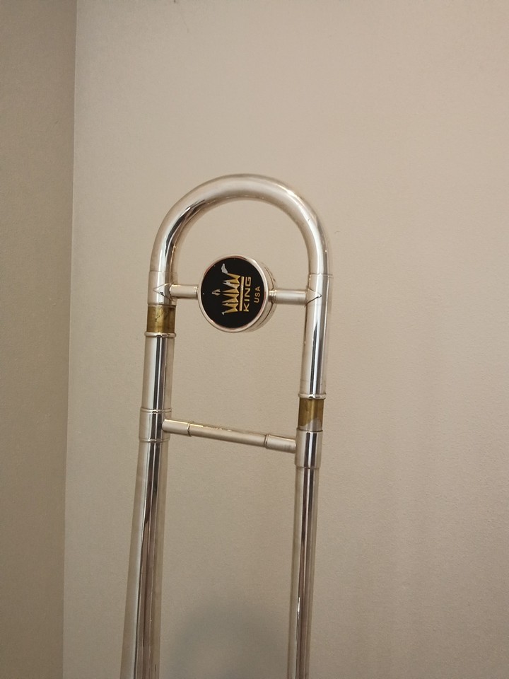 King 2B Liberty Slide & Valve Silver Trombone SN 442815 | eBay