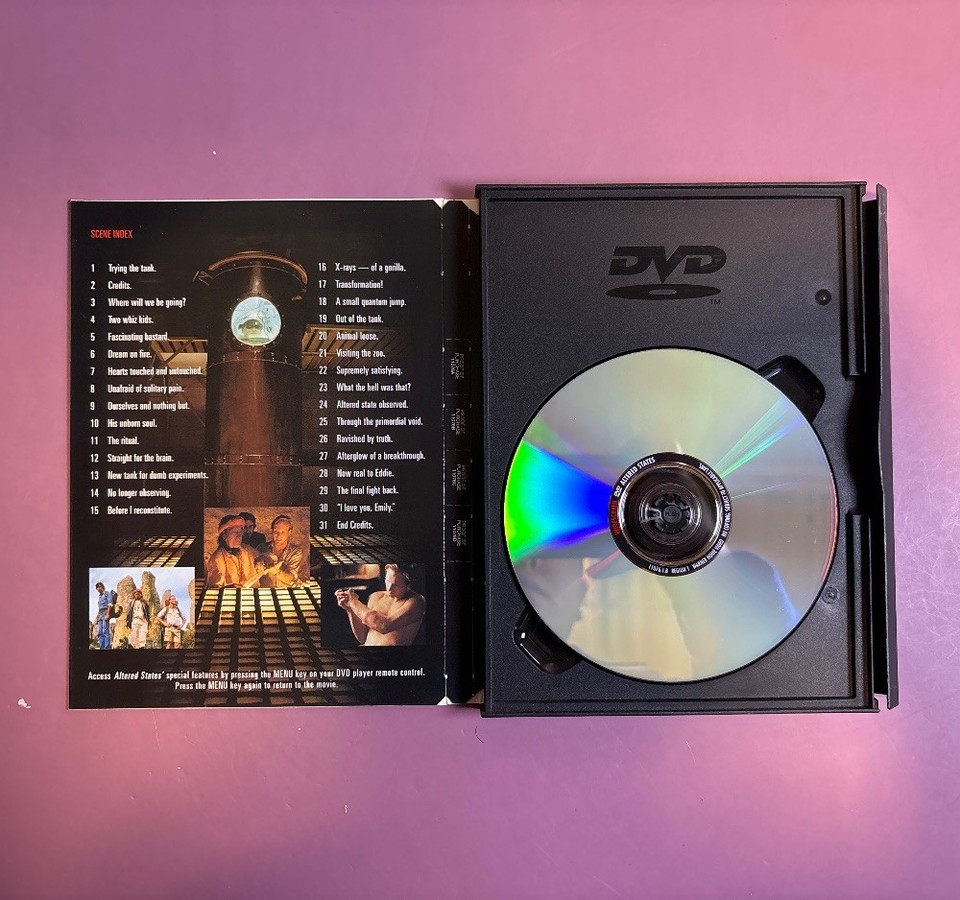 Altered States (DVD, 1998) Ken Russell Sci-Fi Film Starring William ...