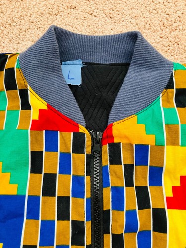 Vintage 80s-90s Bomber Jacket Hip Hop Streetwear Geometric Fresh Prince ...