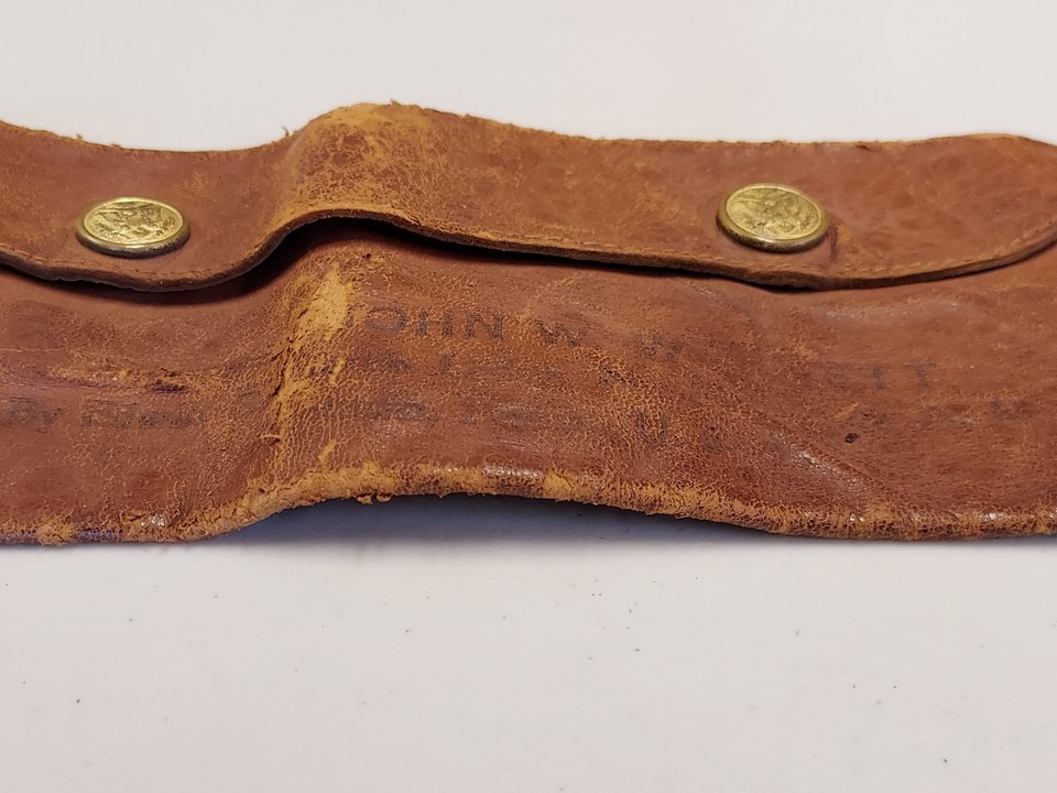 Vintage/Antique Leather Money Belt "Masonic" Freemason-Signed-Allentown ...