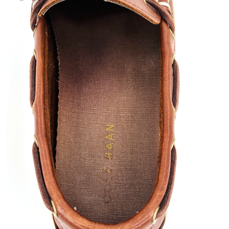 Mens 8.5 M Cole Haan Pinch Roadtrip Brown Leather Boat Camp Shoes ...