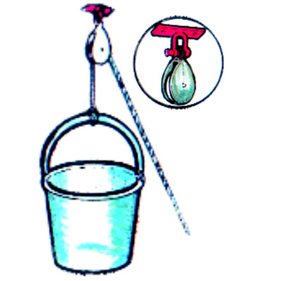 Bucket on Rope with Pulley sandpit toys enducational treehouse ...