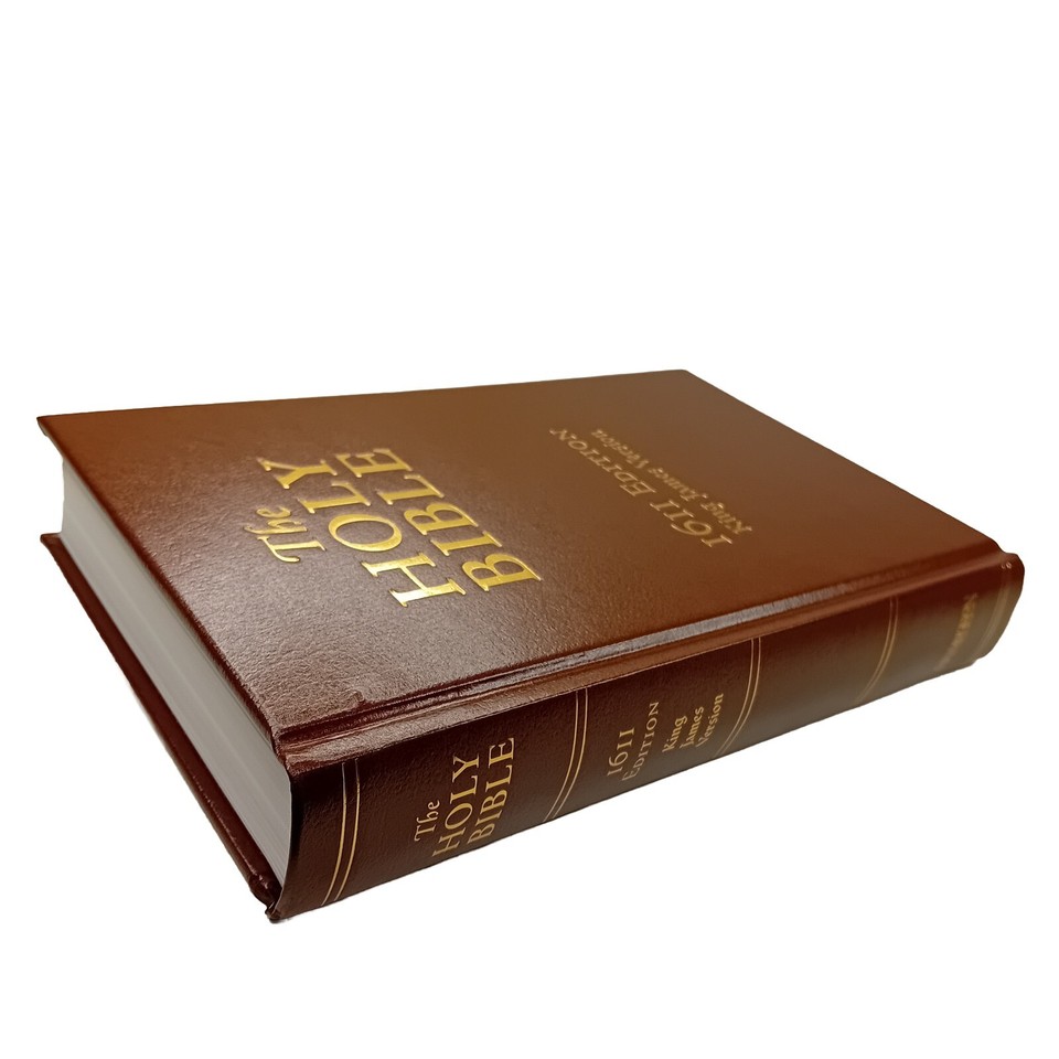 KJV Bible 1611 Edition Hardcover Authorized King James Version Brown ...