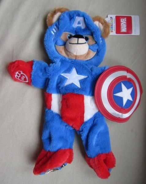 Build a Bear Marvel Unstuffed Captain America Full Size Plush Animal ...