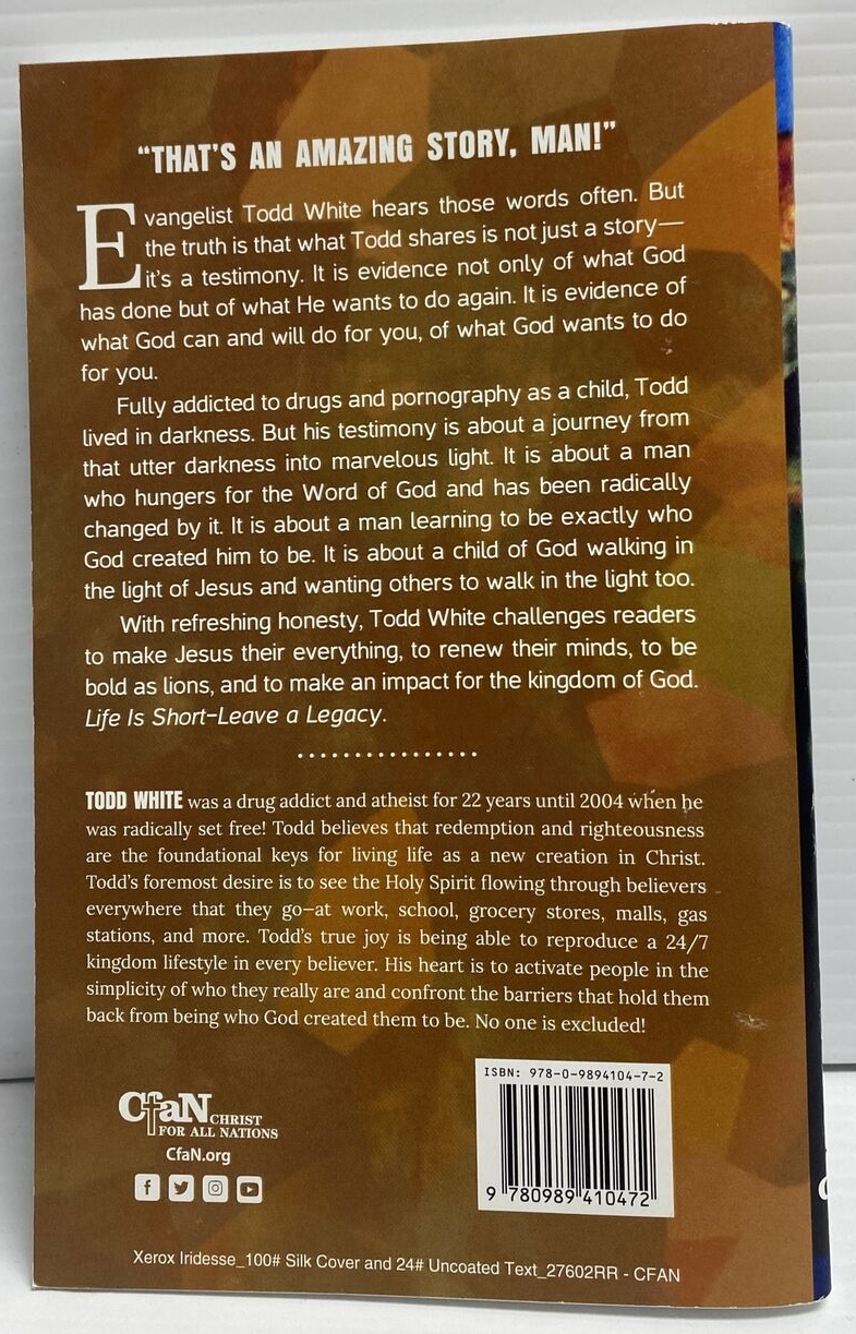 Life Is Short, Leave a Legacy by Todd White (2021, Trade Paperback) for ...