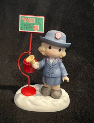 Precious Moments "He Is My Salvation" 135984 Army Red Kettle Bell ...