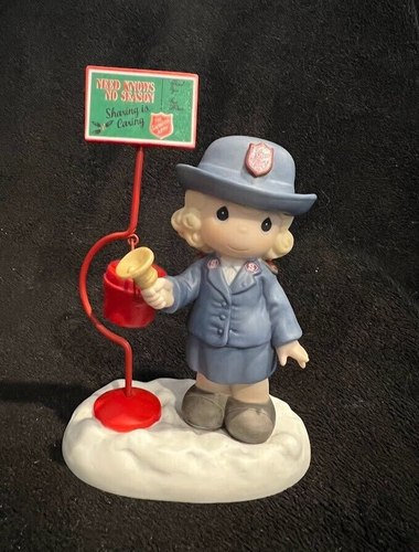 Precious Moments "He Is My Salvation" 135984 Army Red Kettle Bell ...