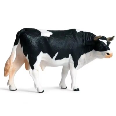 Holstein Bull OX Toy Action Figure Small Animal Figurine Doll Gift for ...