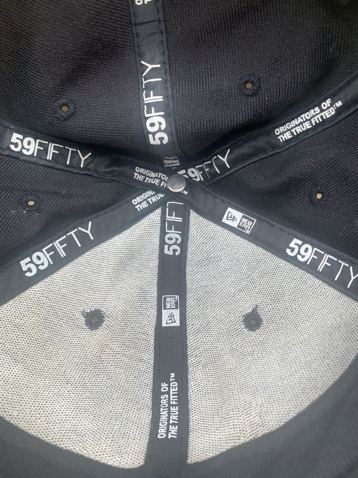 RARE New Era 59FIFTY Fitted Hat ATL Braves Sticker Pa… - Gem