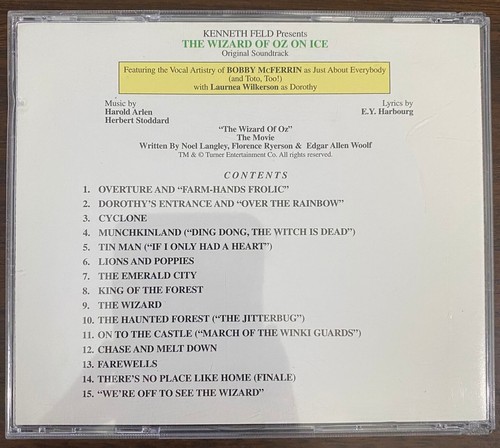 Kenneth Feld, Bobby McFerrin- The Wizard Of Oz On Ice 1995 CD, New ...
