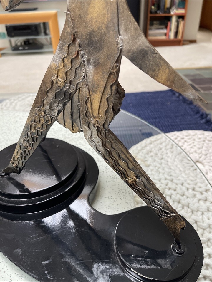 SPECTACULAR VTG Brutalist Metal Tango Dancers Massive Sculpture Statue ...