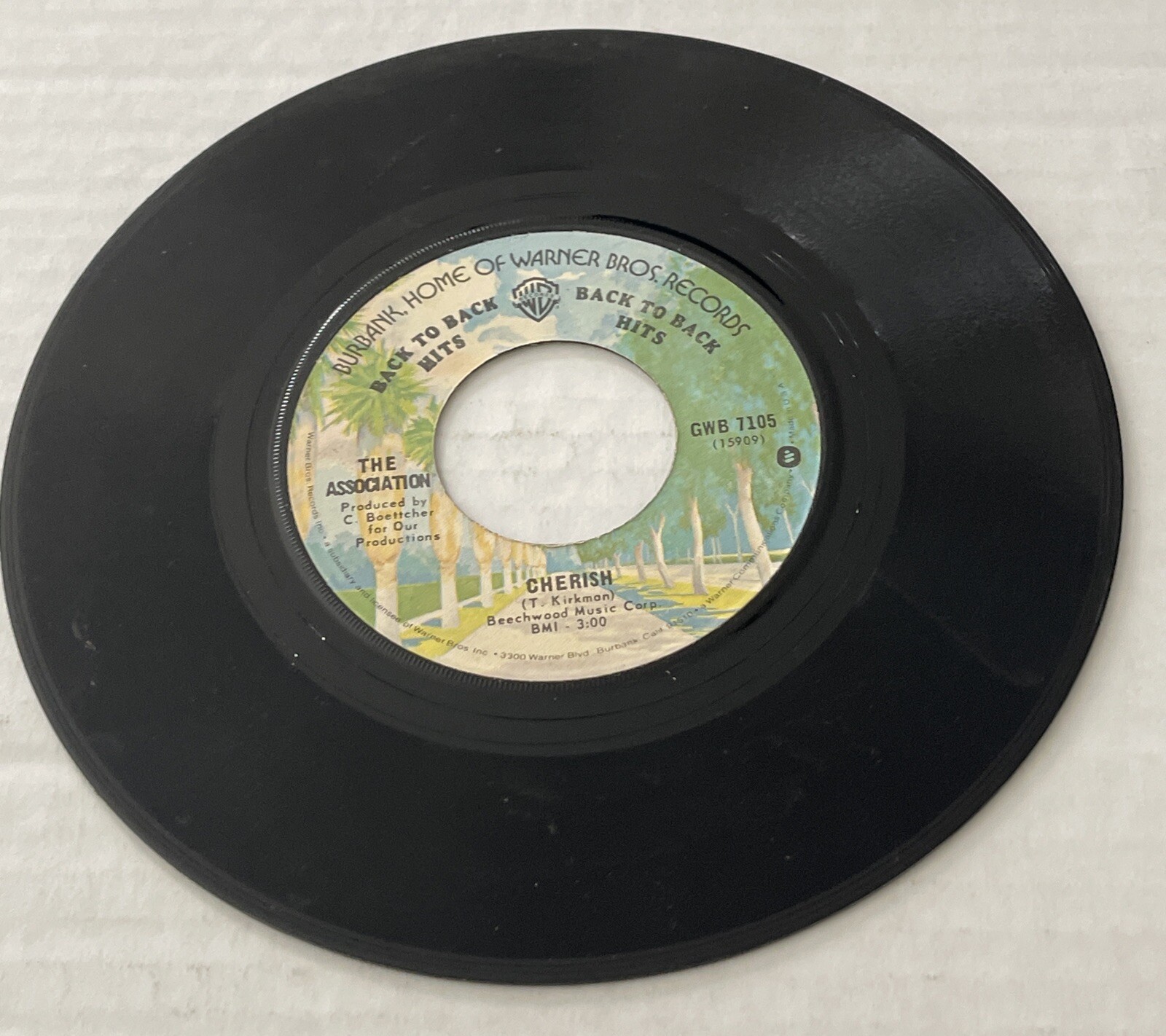 The Association- Along Comes Mary / Cherish 1976-7’ Single 45rpm 7105 ...