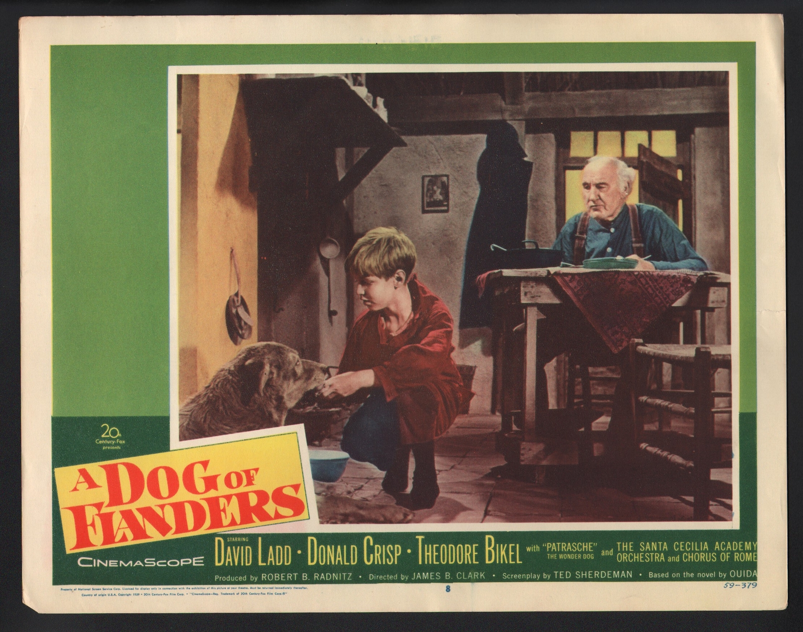 Lobby Card: A Dog of Flanders 11"x14" Lobby Card Donald Crisp David ...