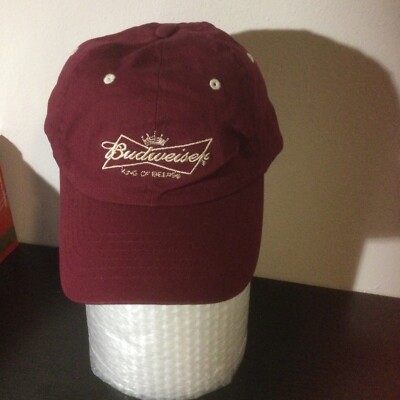 Budweiser Red Hat One Size King Of Beers Cotton made | eBay