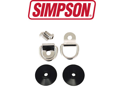 Simpson D-Ring Helmet Posts for Hans/Hybrid Device M6 Thread, SFI 38.1 ...