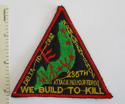 US ARMY 235th ATTACK HELICOPTER Co. PATCH Made in Asia for Vietnam War ...