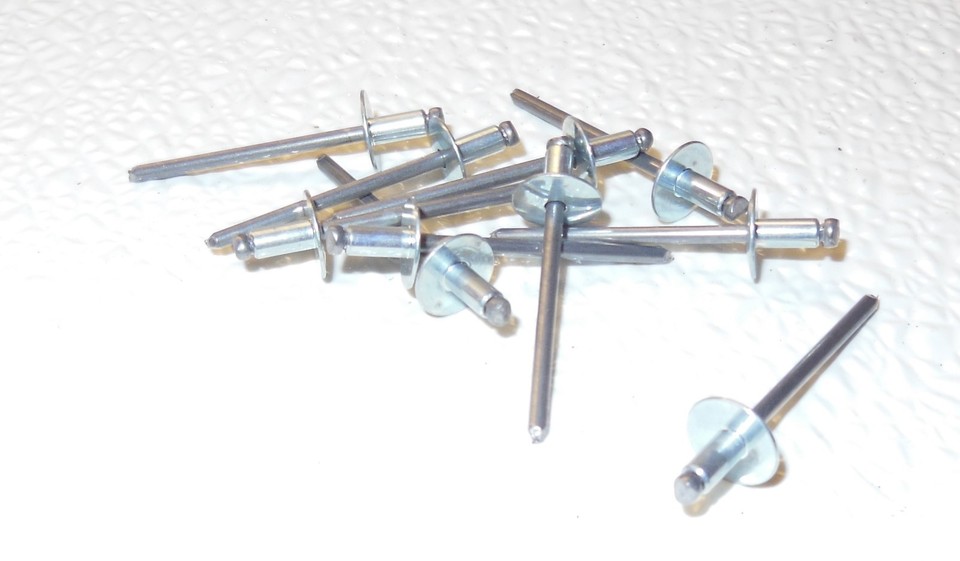 Pop rivets plated and coated steel 8 boxes 250 in each box. | eBay