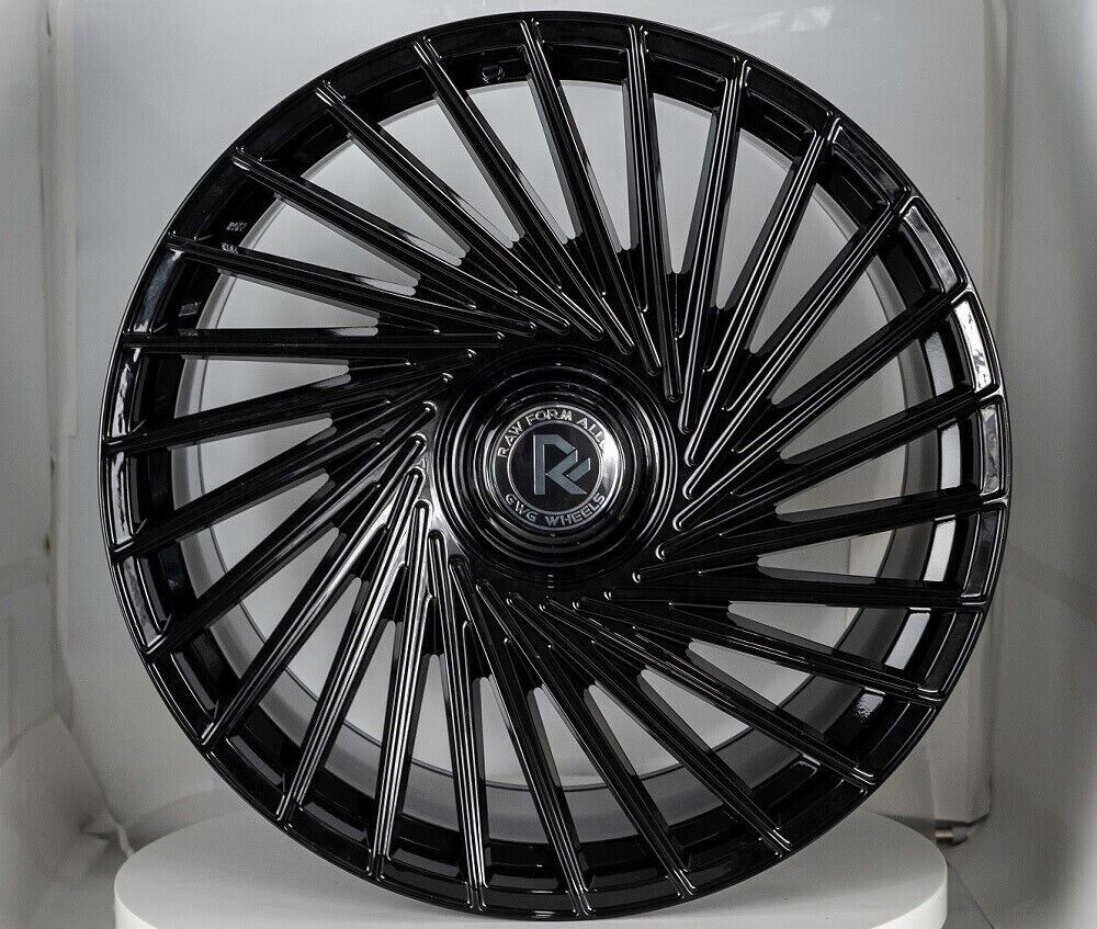 4 RF2 20 inch STAGGERED Gloss Black Rims fits MINI COOPER PACEMAN JCW ...