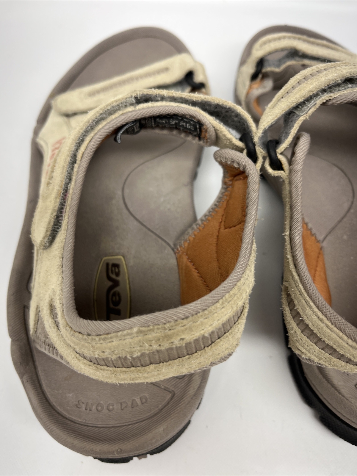 Teva Sandals #6468 Beige Suede Leather Hiking Sandals… - Gem