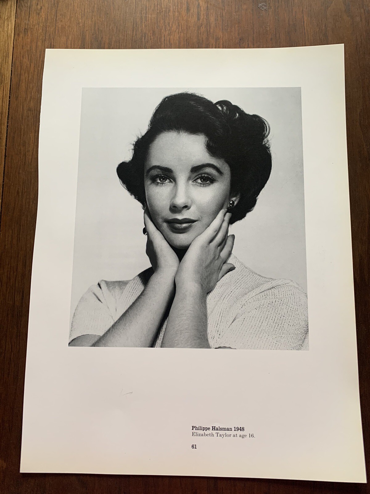 Life Magazine Book Photo By Philippe Halsman 1948 Elizabeth Taylor at ...
