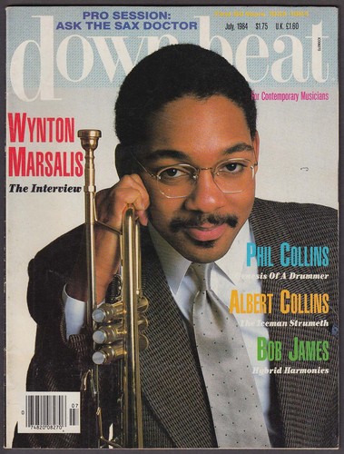 DOWN BEAT Wynton Marsalis Phil Collins Albert Collins Bob James 7 1984 ...