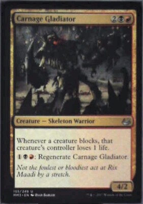 Carnage Gladiator - Modern Masters 2017: #155, Magic: The Gathering Nm ...