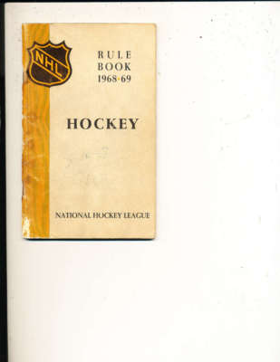 1968 - 69 NHL Rule Book Media Press Guide NHL ex Mg1 | eBay