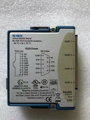 NI 9870 NI-9870 cRIO Serial Interface Module, 4-Port RS232 779891-02 | eBay