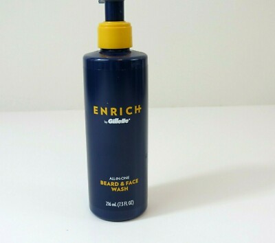 Gillette Enrich Men All In One Beard & Face Wash 7.3 FL Oz | eBay