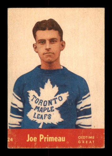 1955-56 Parkhurst #24 Joe Primeau VG/VGEX Maple Leafs 549746 | eBay