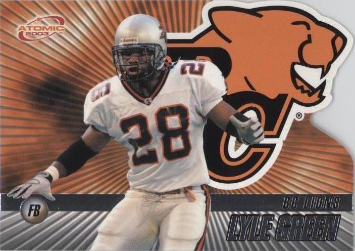2003 Pacific Atomic CFL - Lyle Green #6 (RC) for sale online | eBay
