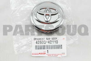 4260342110 Genuine Toyota ORNAMENT SUB-ASSY, WHEEL HUB 42603-42110 | eBay