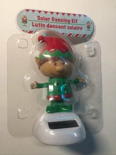 NEW Solar Dancer Powered Dancing Merry Christmas Santa's Helper ELF ...