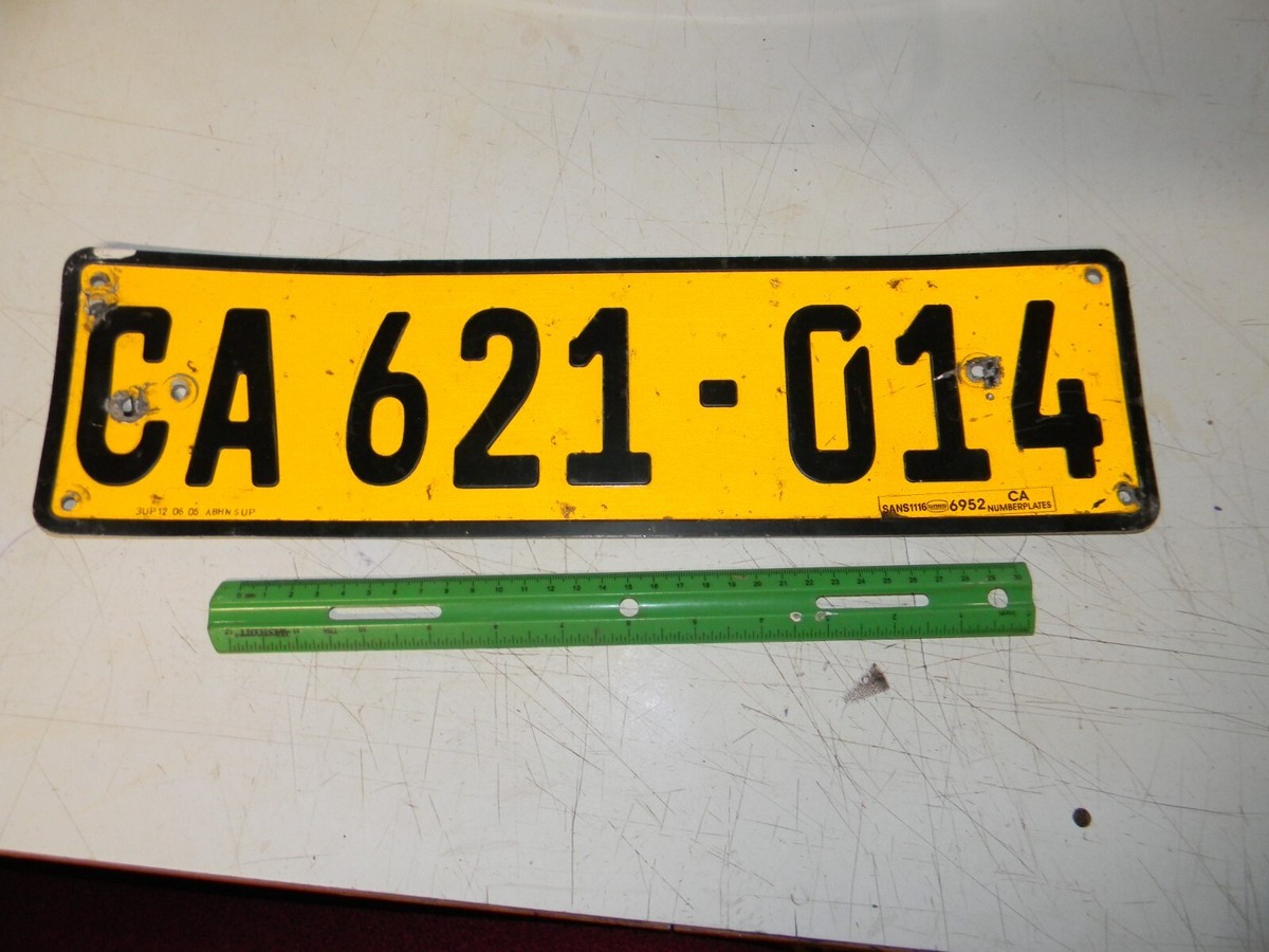 Cape Town Licesne Plate