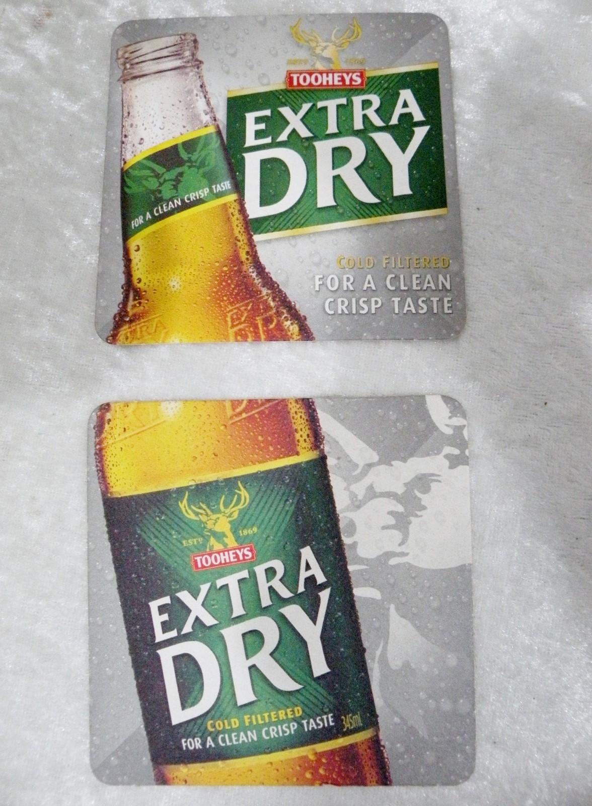 Tooheys Extra Dry Beer - 2 Coasters | eBay Australia