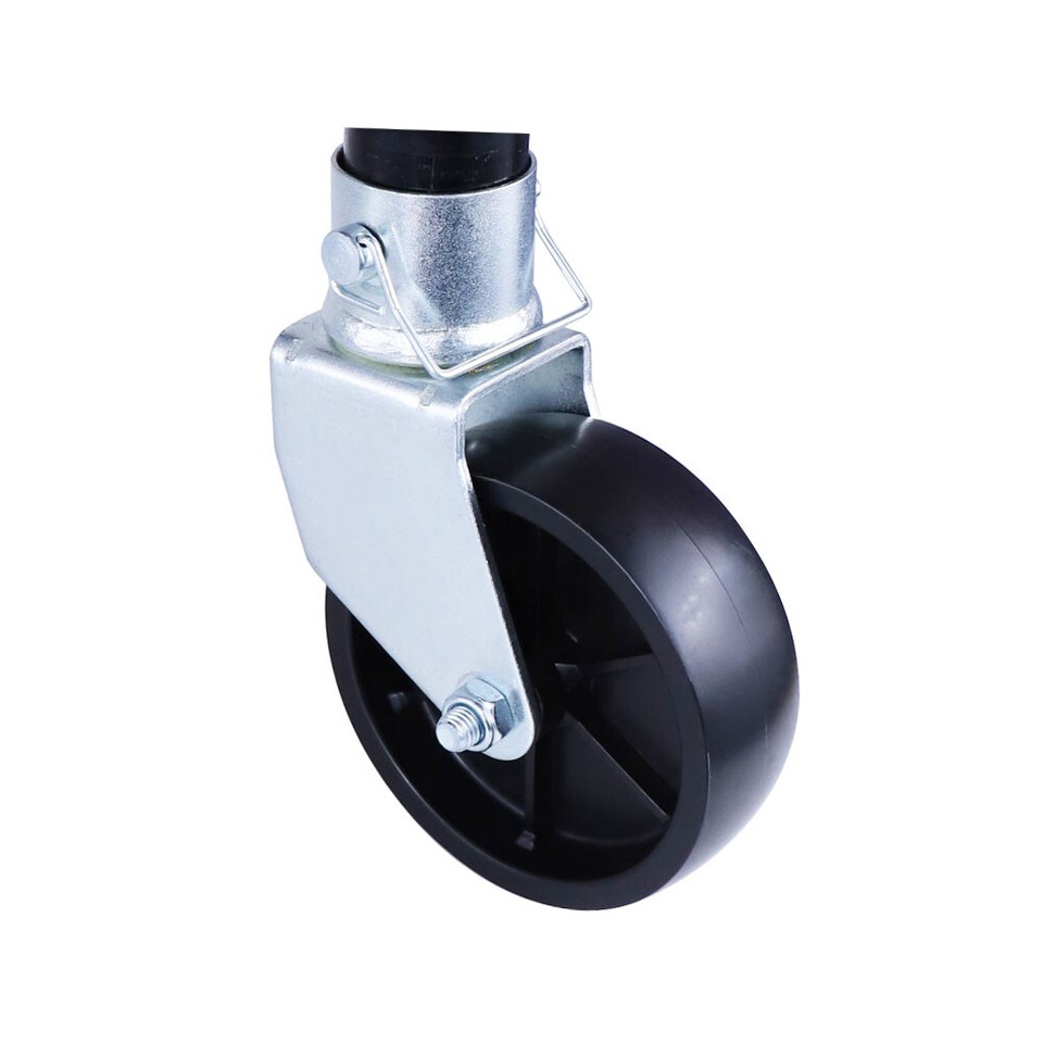 6'' Trailer Jack Swivel Caster Dual Wheel with Rubber Chock | eBay