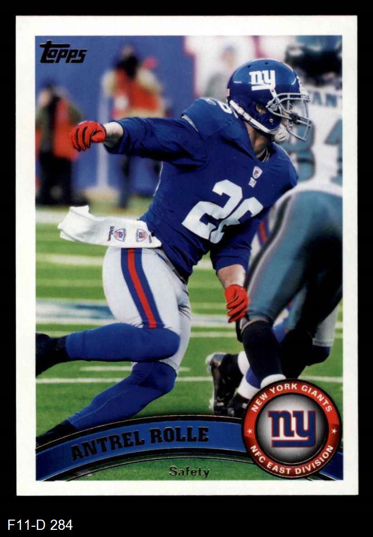 2011 Topps #284 Antrel Rolle Giants-FB Miami (FL) 8 - NM/MT | eBay