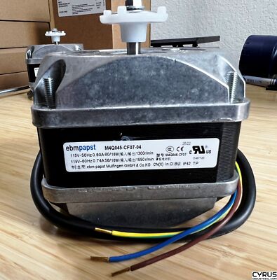 M4Q045-CF07-04 Axial Fan Motor, 115 Vac, 58 W, 1550 rpm, Sleeve Bearing ...