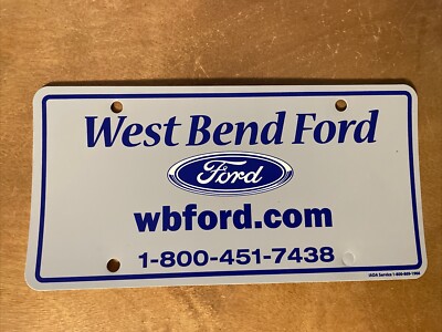 West Bend Ford Wisconsin License Plate Booster Plastic | eBay