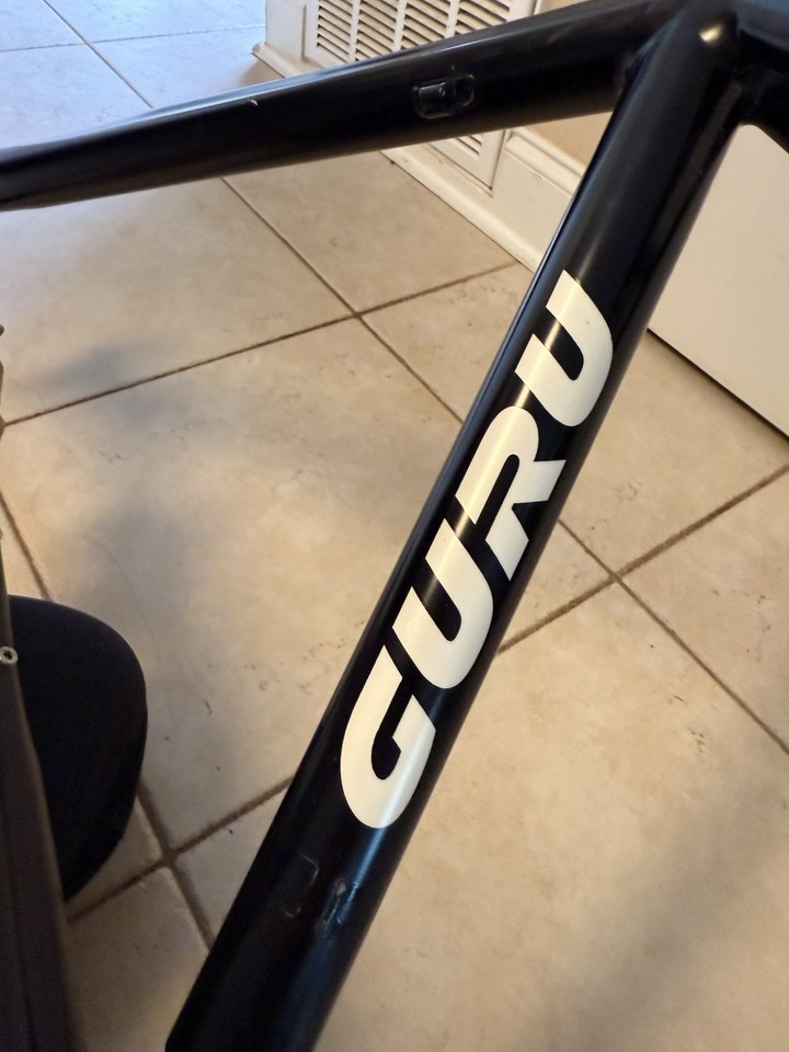 Guru Flite 47cm Rim Brake Road Bike Frame 700c Gloss Black Aluminum | eBay