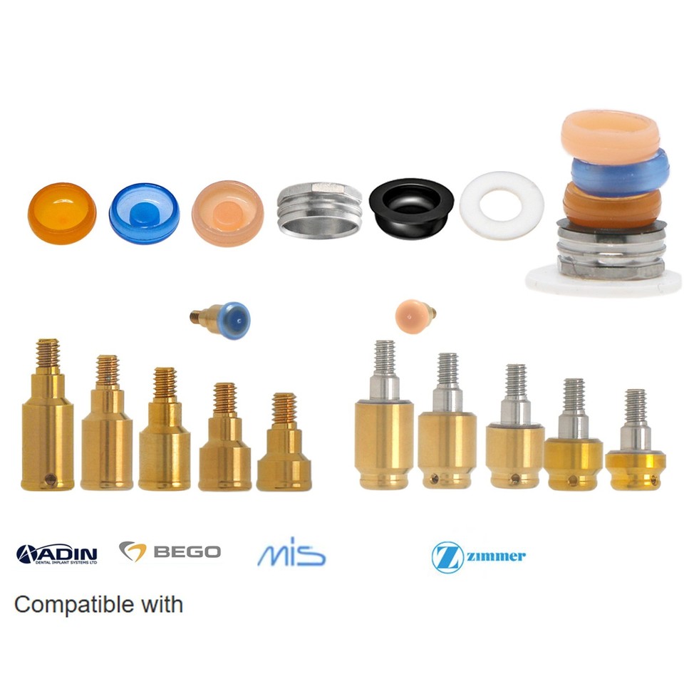 Zimmer TSV 3.5/4.5 Screw-Vent Overdenture Abutment Locator Male Cap ...