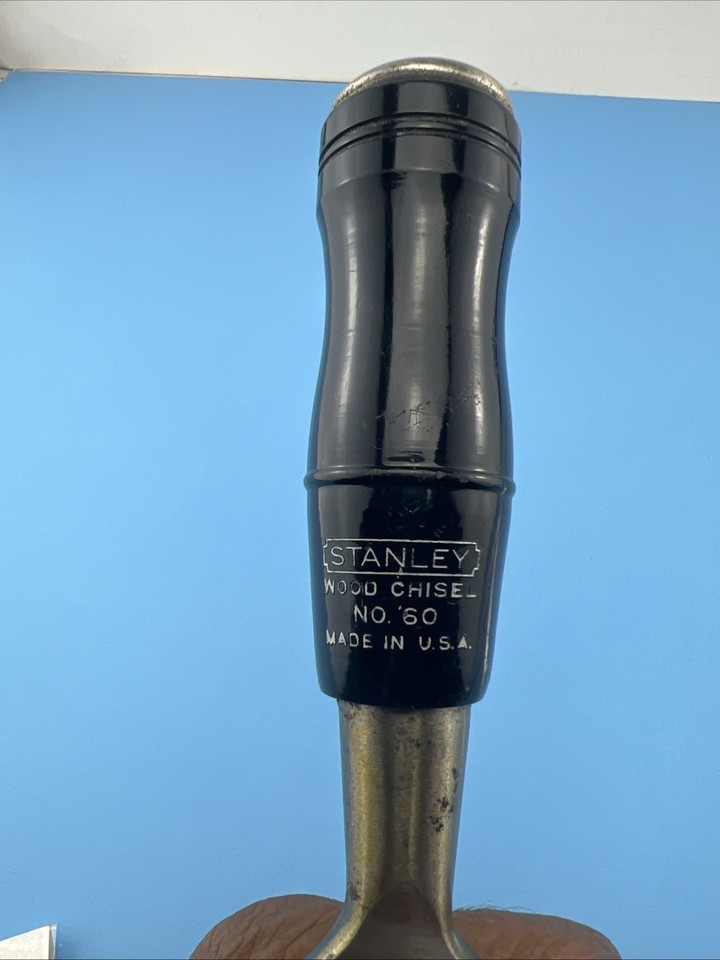Vintage Stanley No.60 Bevel Edge Woodworking Paring Chisel 2'' Wide ...