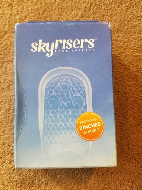 2 Pack- Sky Risers Shoe Inserts 4 Layer Silicone GEL Shock Absorption 2 ...