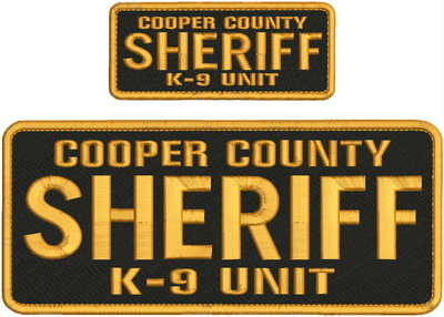 COOPER COUNTY SHERIFF K-9 UNIT 4X10 & 2X5 hook on back | eBay