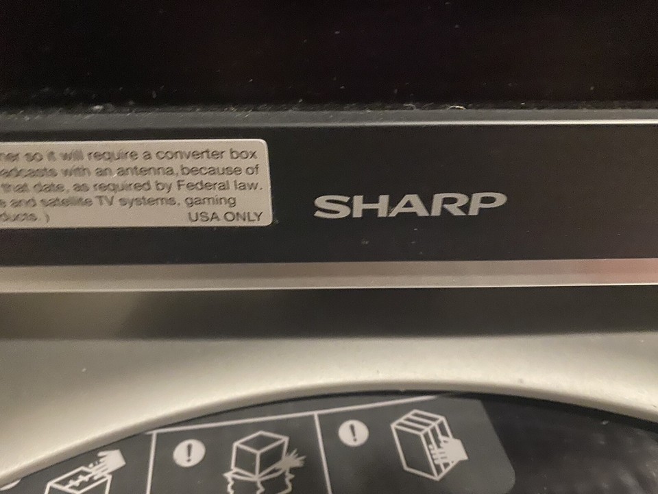 SHARP 🔥 15" RETRO GAMING LCD MONITOR 480p TV LC-15SH6U dvd vcr ...