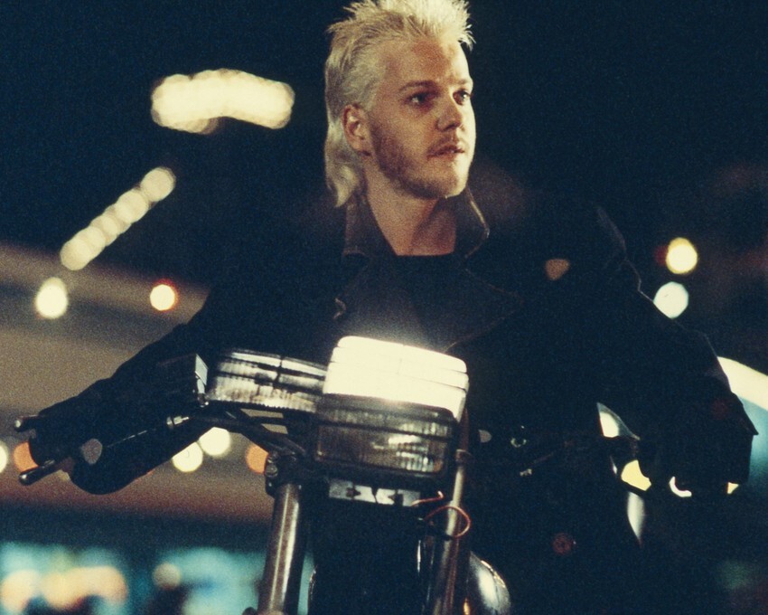 The Lost Boys Kiefer Sutherland As Vampire On Motorbike 8x10 inch photo ...