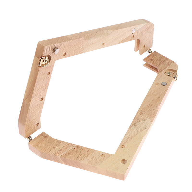 Wood Handles Wooden Purse Frame DIY Clasp Handmade Sewing Brackets ...