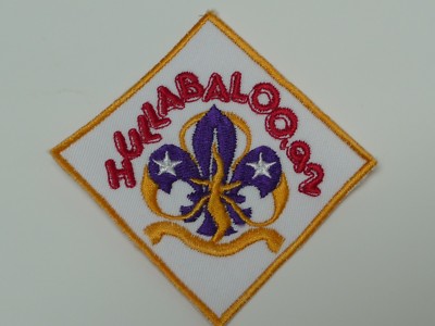 Surrey Scout & Guide event badge Hullabaloo '92 | eBay UK
