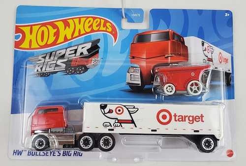 Hot Wheels Super Rigs HW Bullseye Big Rig Target Exclusive Red White ...